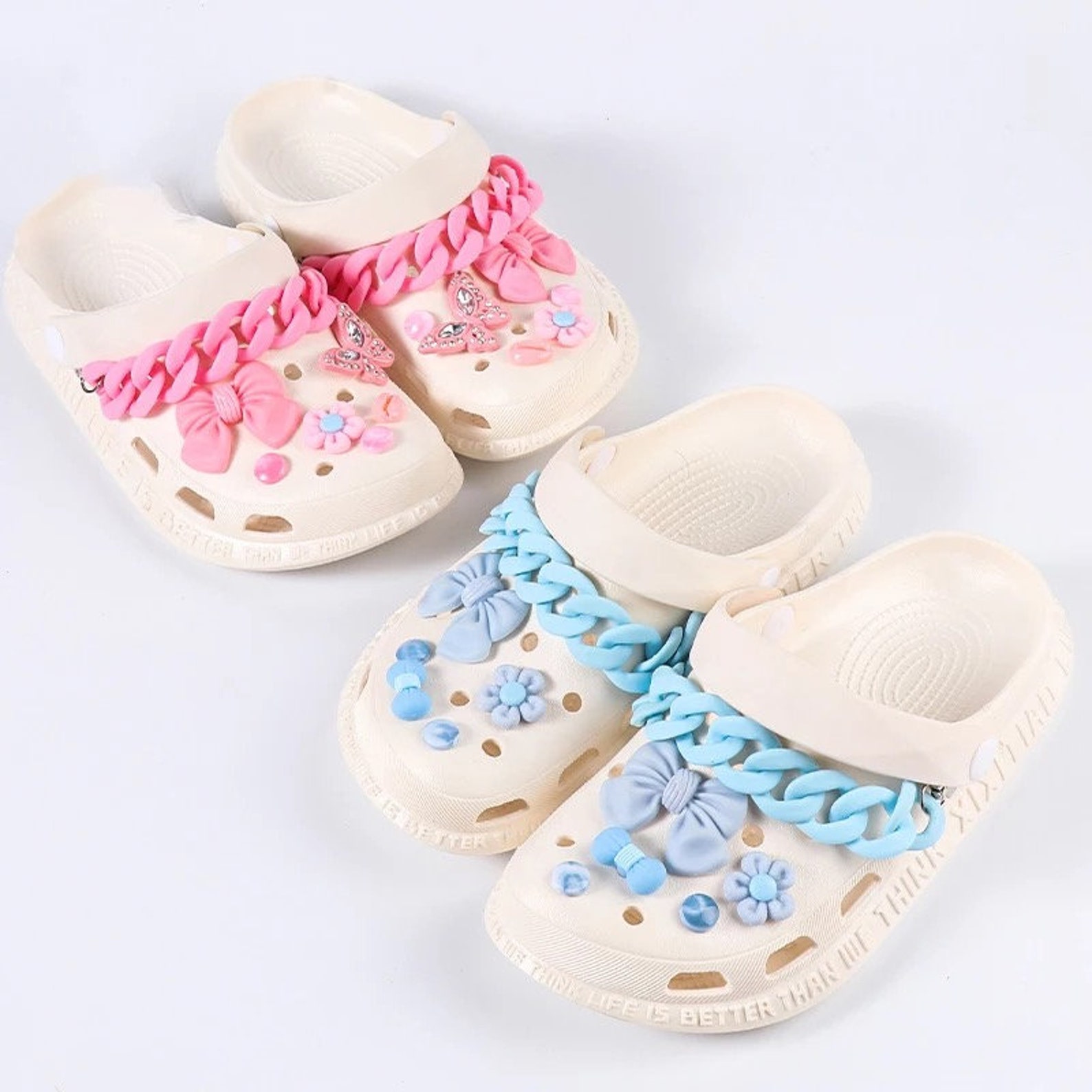 Crocs Chain Sets of 10 Pcs . Pastel Crocs Chains Sets - Etsy