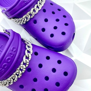 Bling Croc Chains. Rhinestone Croc Chains. Gold Croc Chain, Silver Croc ...