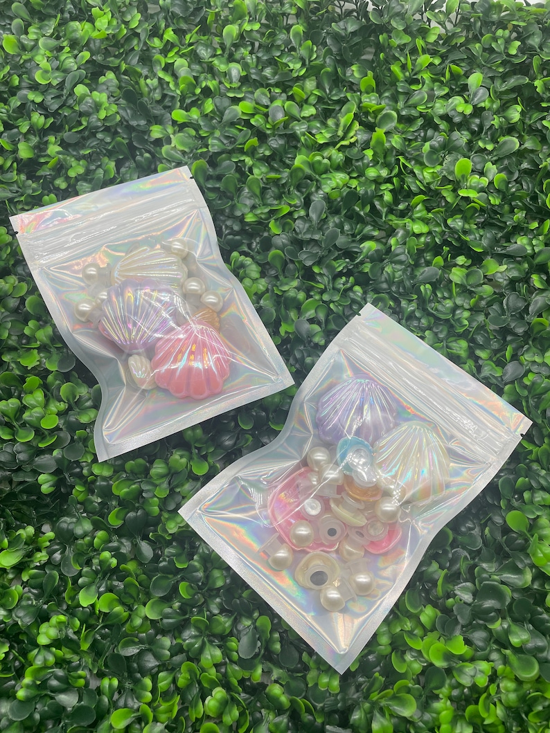 Sea Shell Mermaid Pearls Croc Charms Set of 10pcs - Etsy