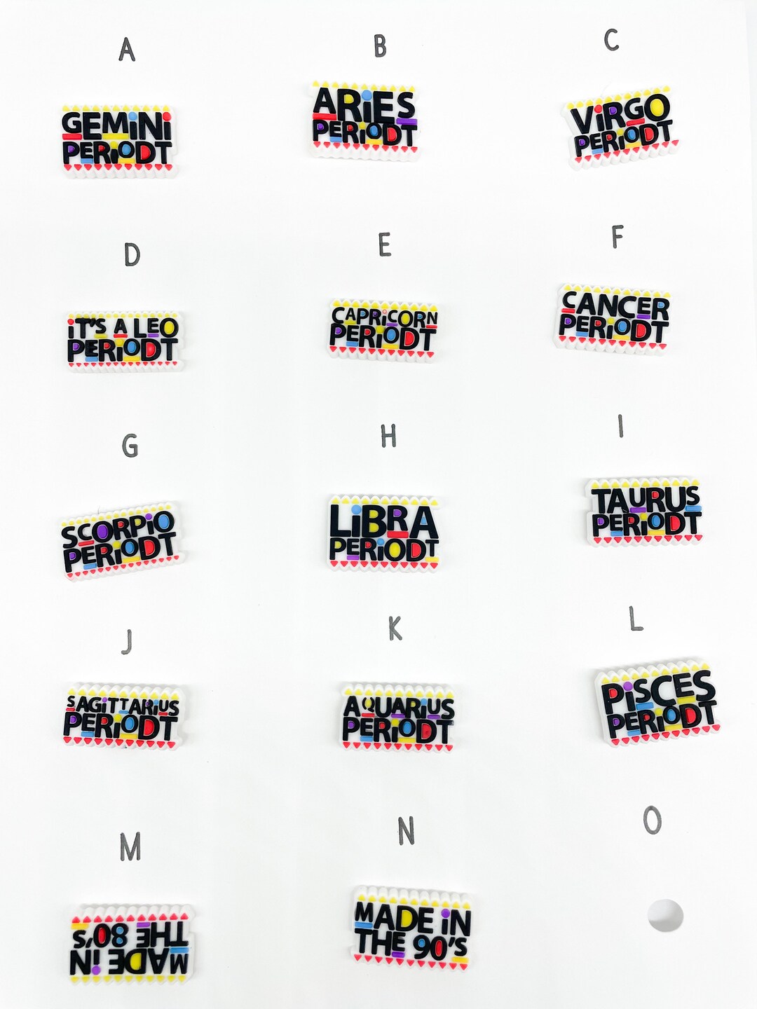 Astrology, Zodiac Sign Charms for Crocs and Wrist Bands - Etsy