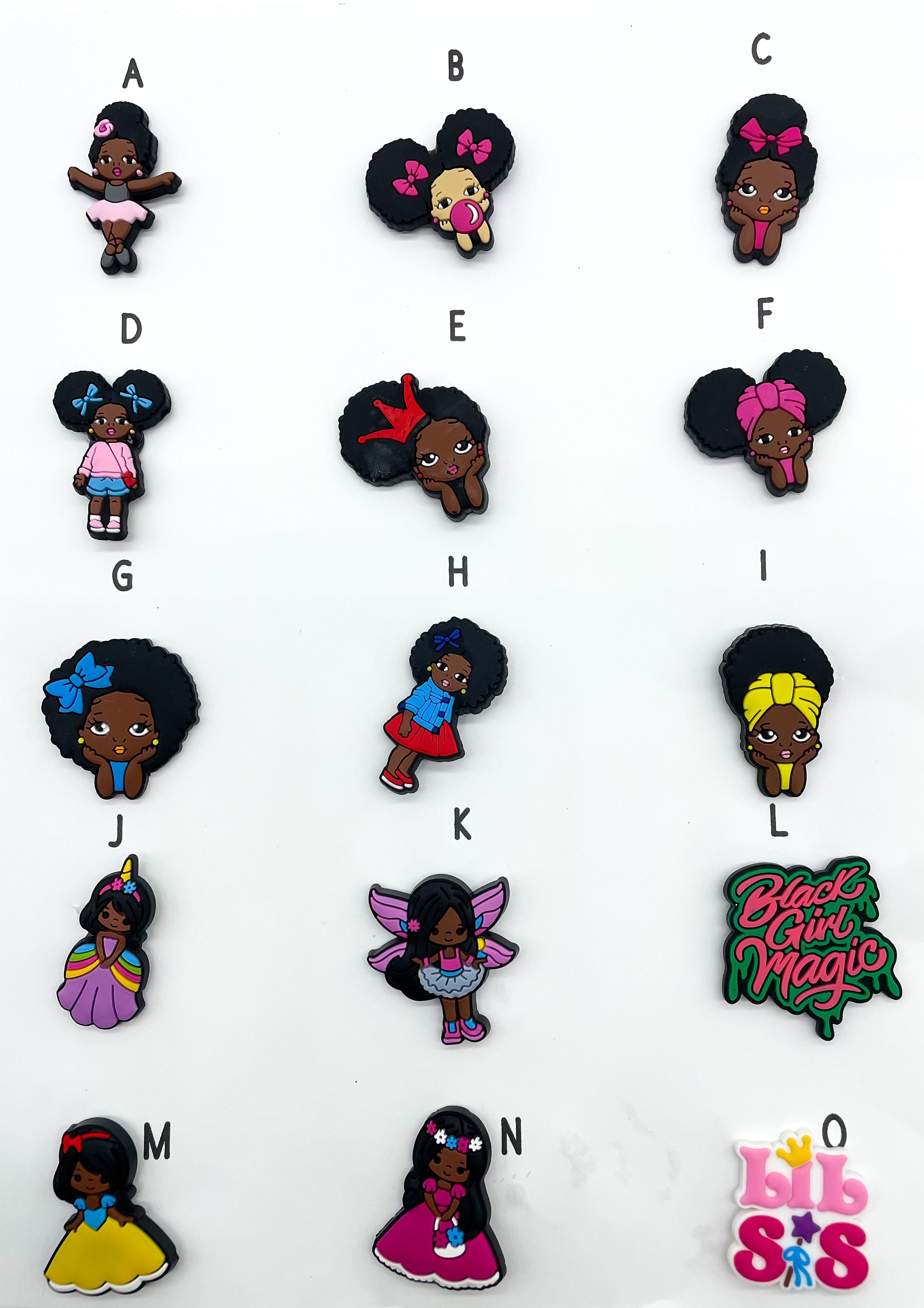 Black Croc Charms Black Girl Toddler Croc Charms. Baby Croc - Etsy