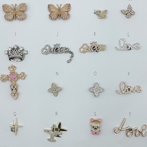 Gold Crocs Charms,bling Crocs Charms . Butterfly Crocs Charms . Lucky ...