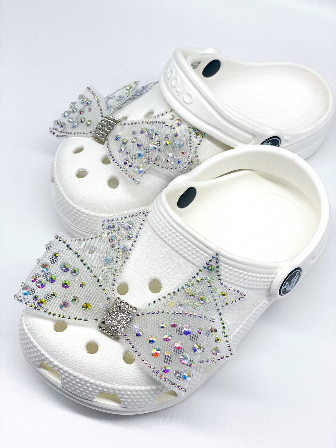 Rhinestone Glitter Bow Crocs Charms . Pretty Bow Charms - Etsy
