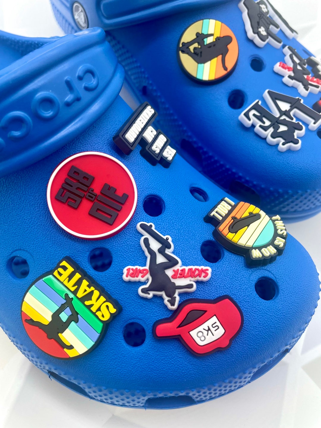 Skateboard Croc Charms: Skater Shoe Decoration - Etsy