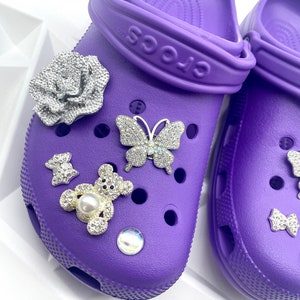 Teddy Bear Croc Charm Set. Flower Croc Charm. Rhinestone Croc Charms ...