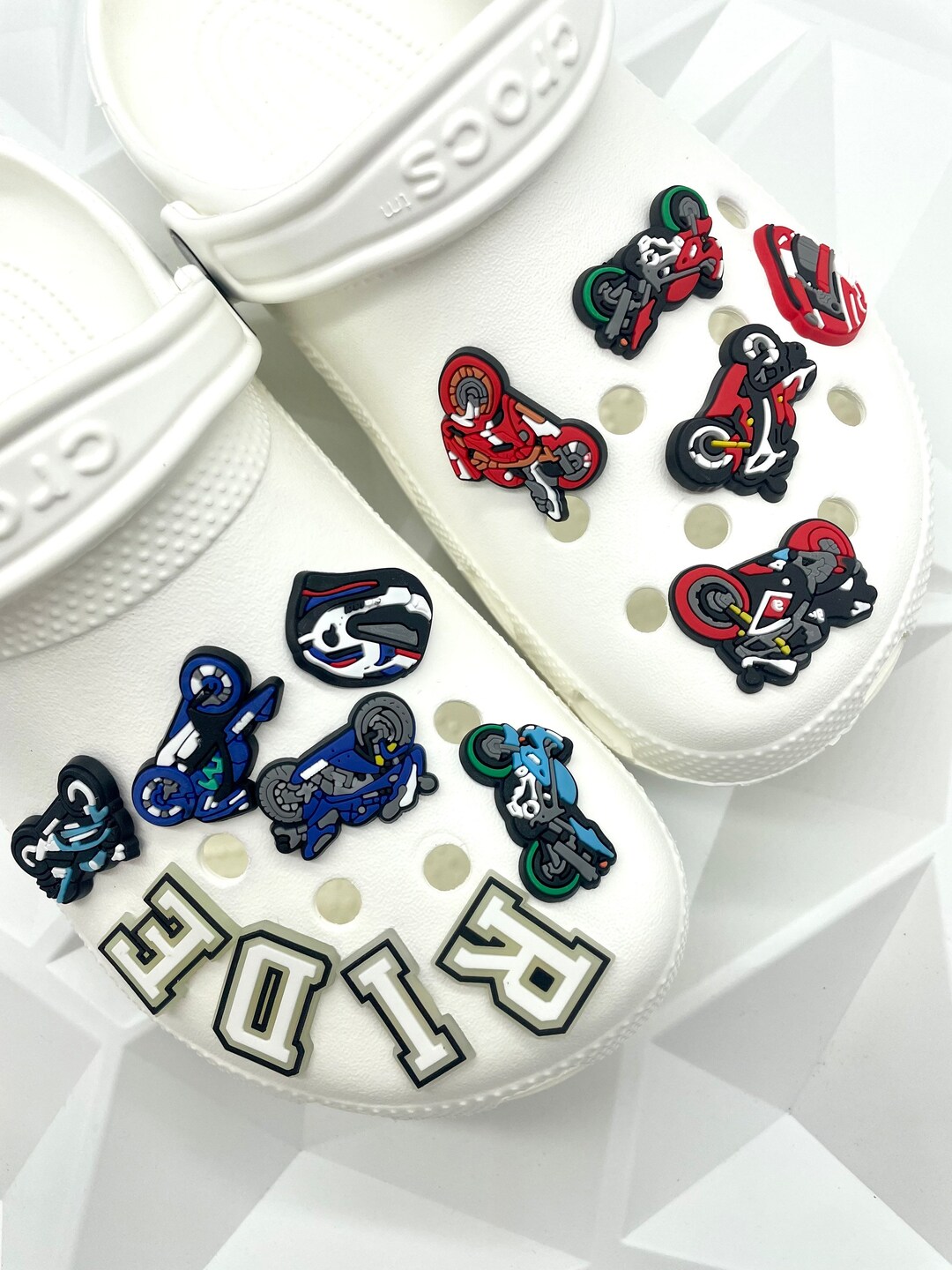 Motorcycle Croc Charm .biker Croc Charm . Motor Bike Croc Charm ...