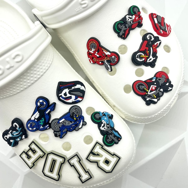 Dirtbike Croc Charm - Etsy