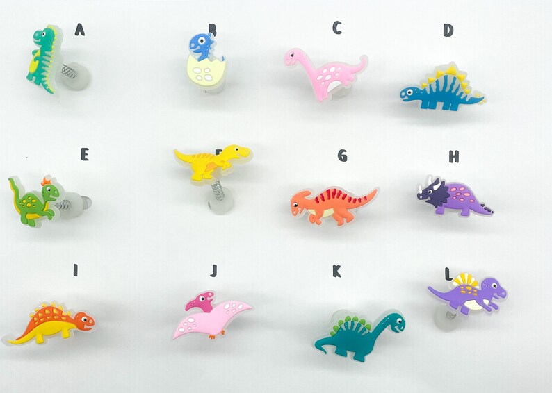 Dinosaur Crocs Charms . Glow in the Dark Croc Charms Bouncing - Etsy