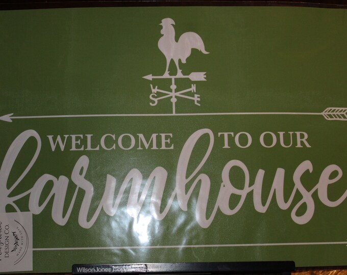 Magnolia Design Welcome to Our Farmhouse Silk Screen Transfer, Reusable ...