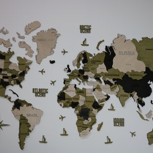 Push Pin World Map, Led World Map, Large Cork World Map, 3d Travel Map ...