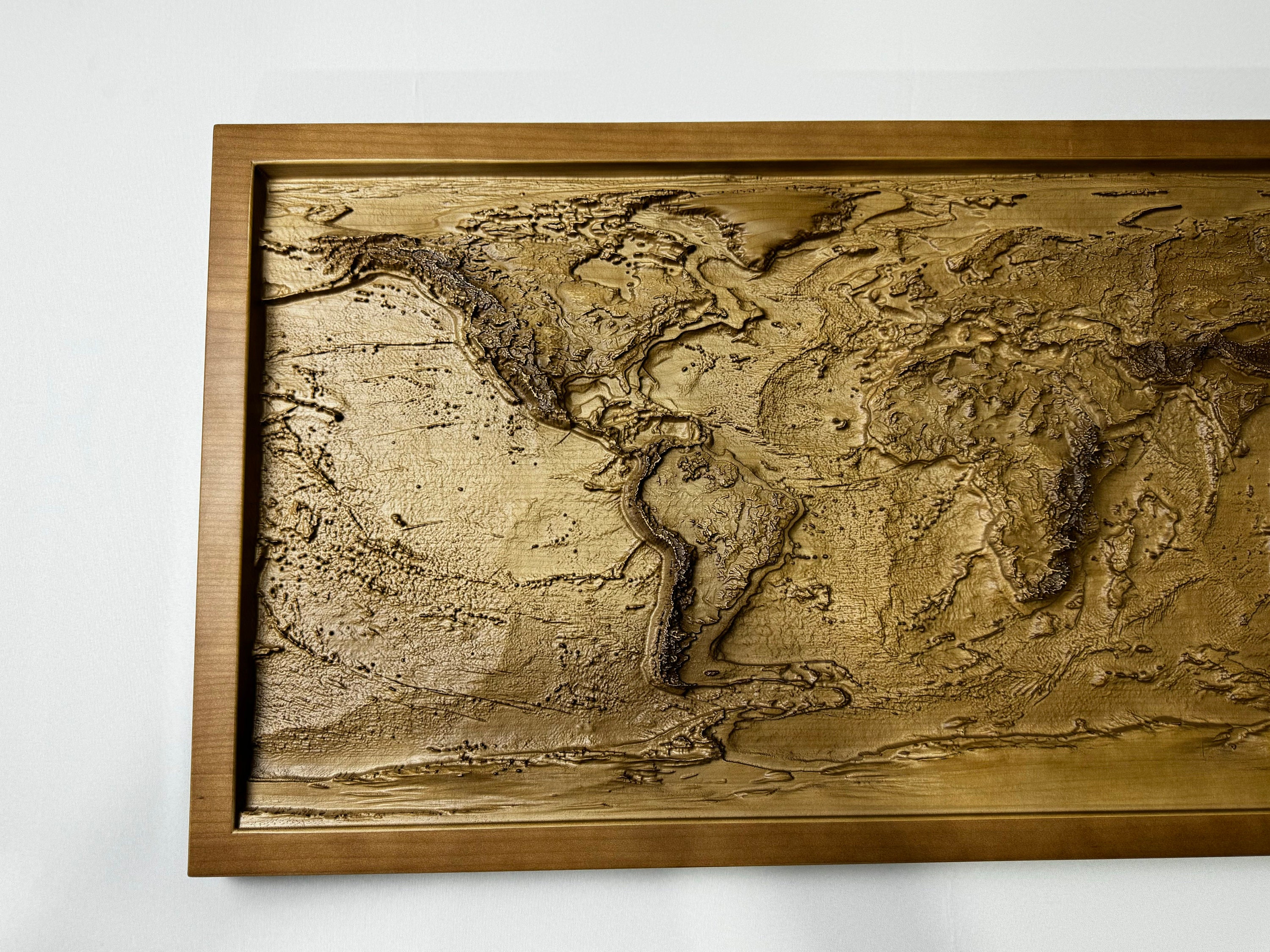 3D World Map Color Nut, Wooden Travel Map, Wooden World Map ...