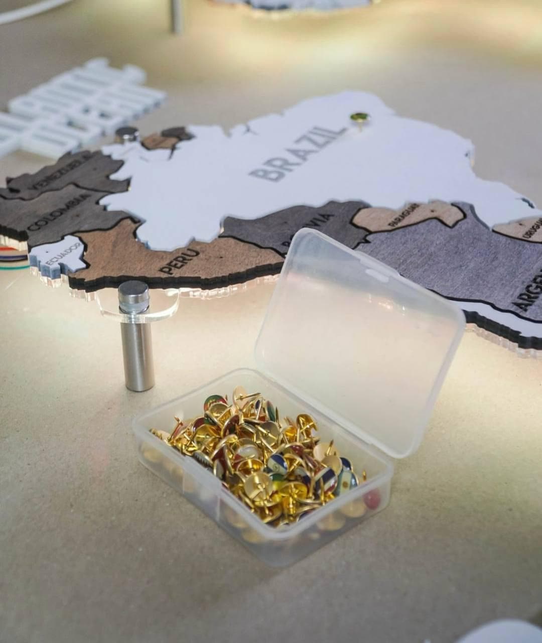 World Flag Push Pins – 200pcs Country Flag Map Tacks for Wooden Travel ...