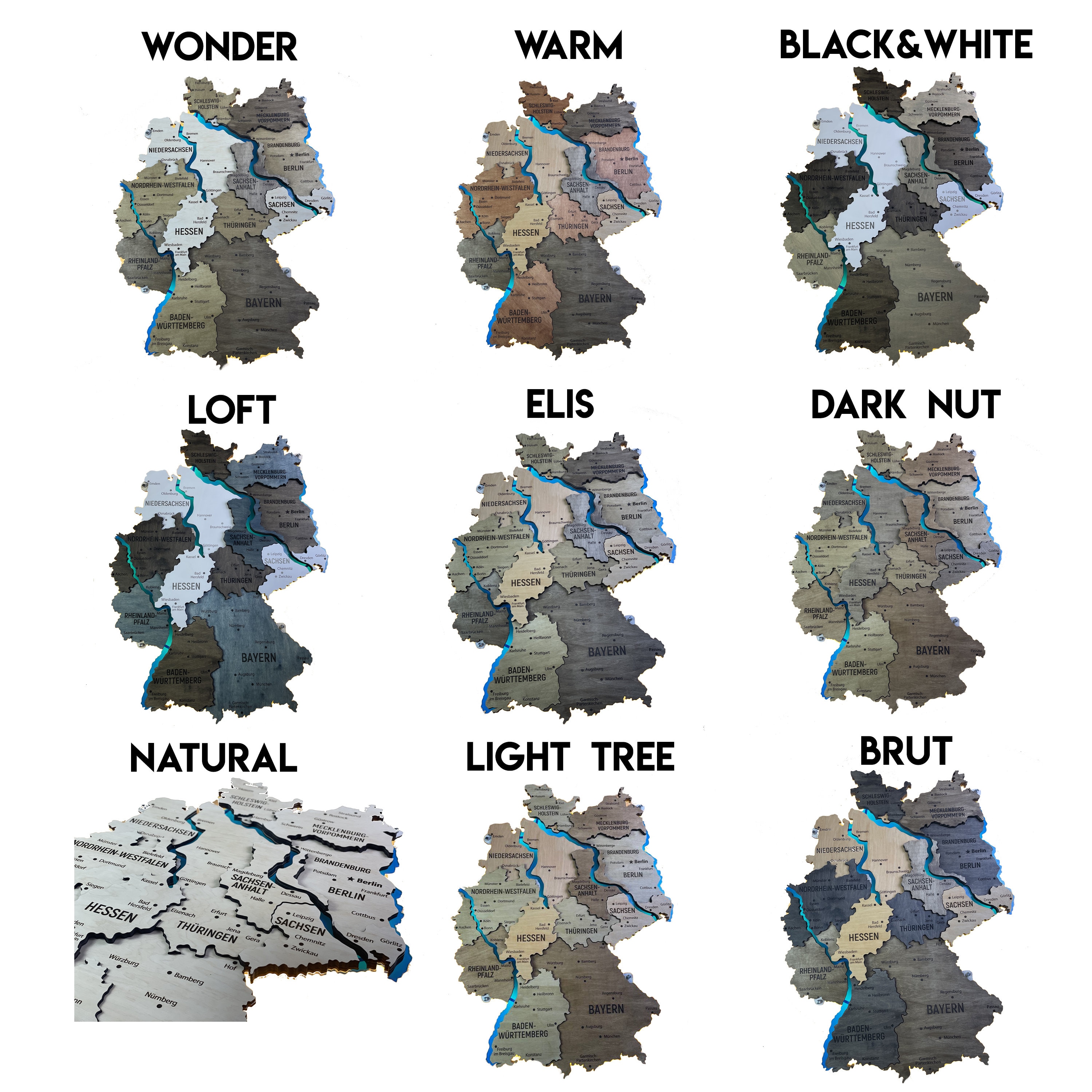 River map of germany