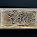 EPOXY 3D Topographic World Map From Ash 100x50x5cm 39.4x19.7x2 In Color ...