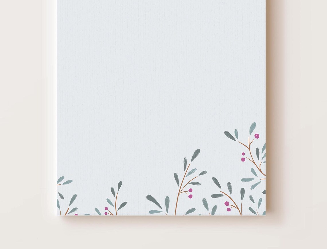 Summer Berries Notepad, 50 Sheet Tear off 5x7 Paper Pad, Office ...