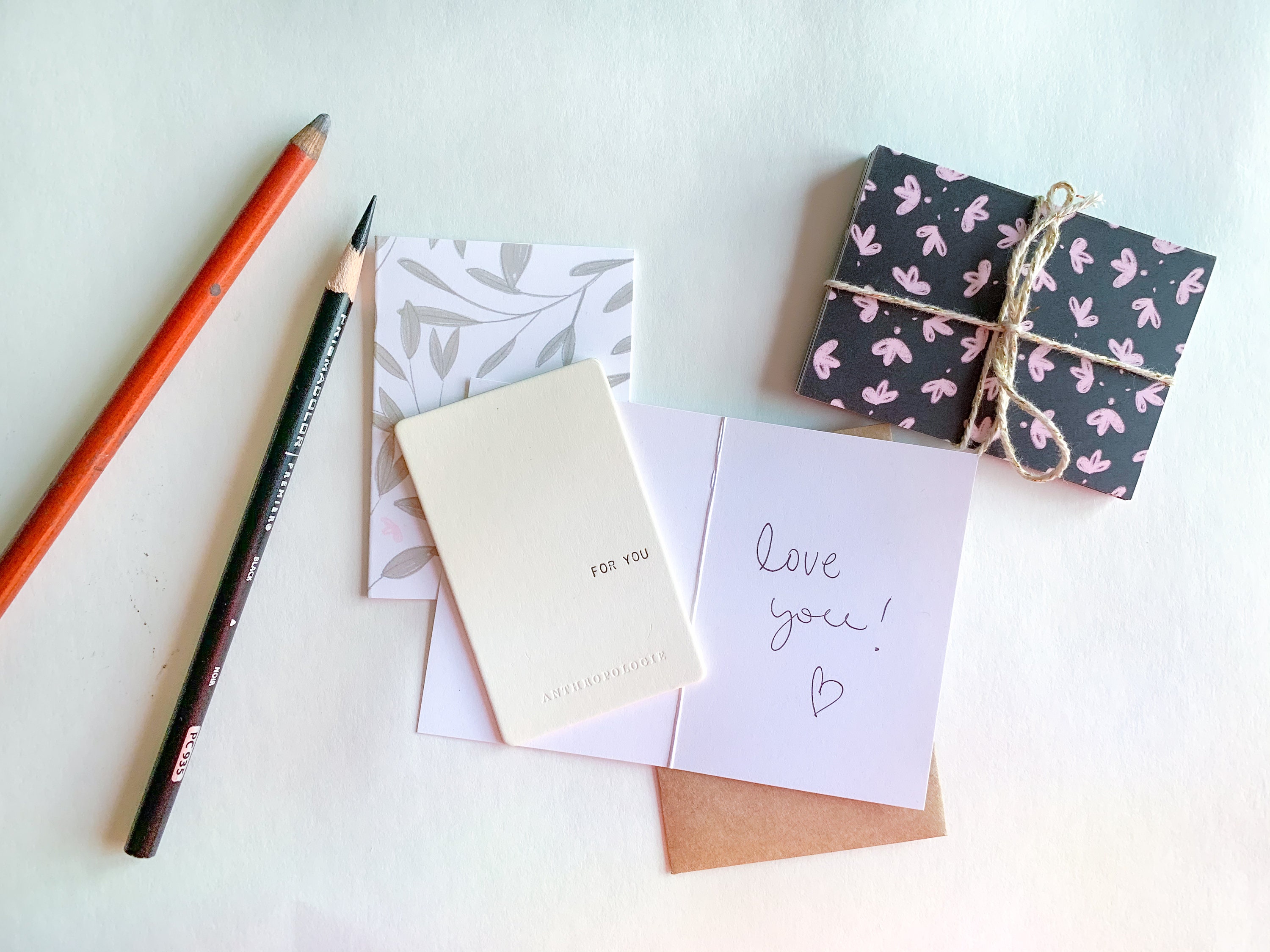 Enclosure Cards, Mini Folded Notecards, Pack of 8 Assorted Hand-painted ...