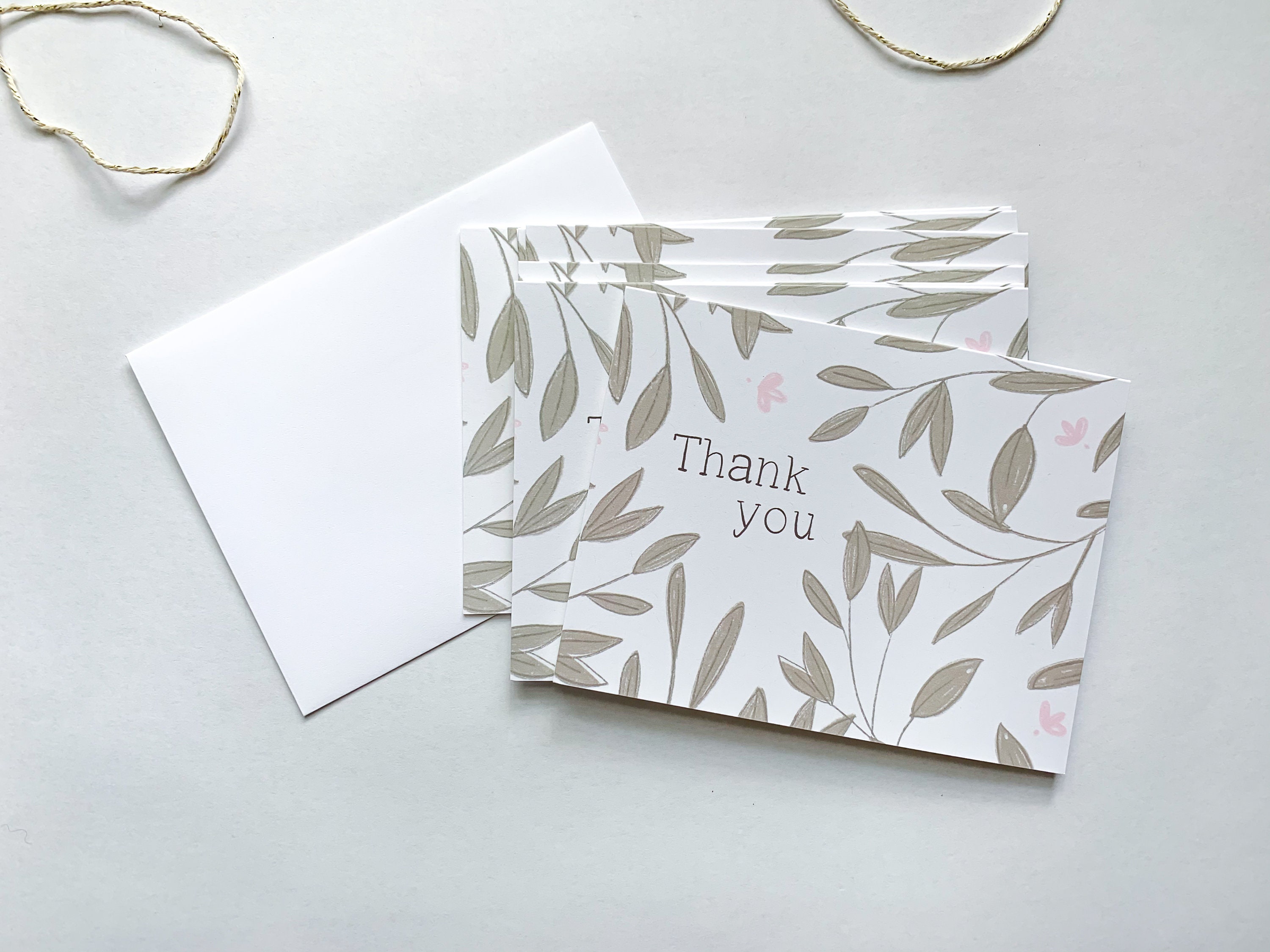 Set Dankeskarten 8er Pack handgemaltes Florales Design auf - Etsy.de