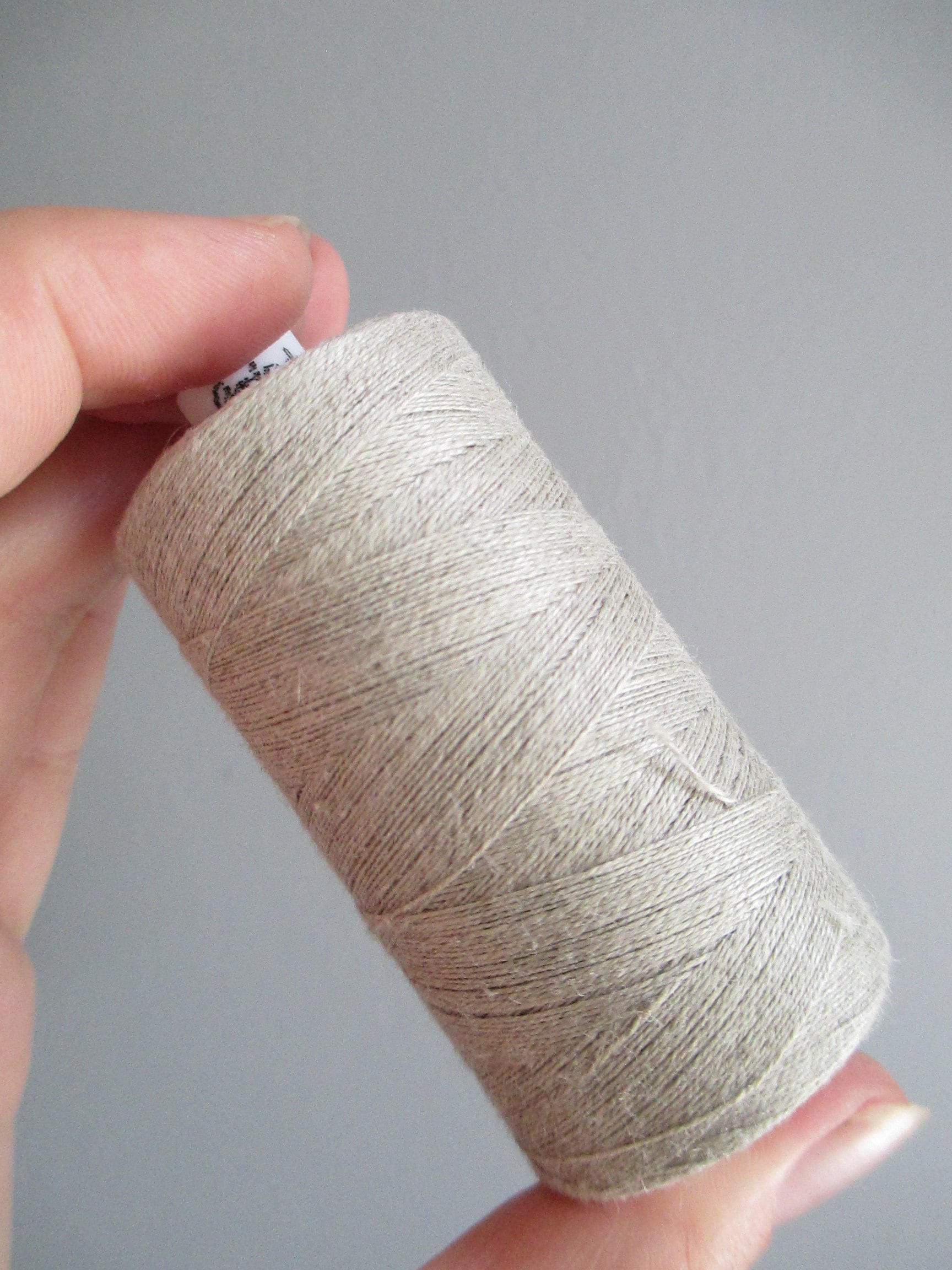 Hilo de lino fino, Bobina 500 m/547yd 2 capas, Hilo de lino en color ...