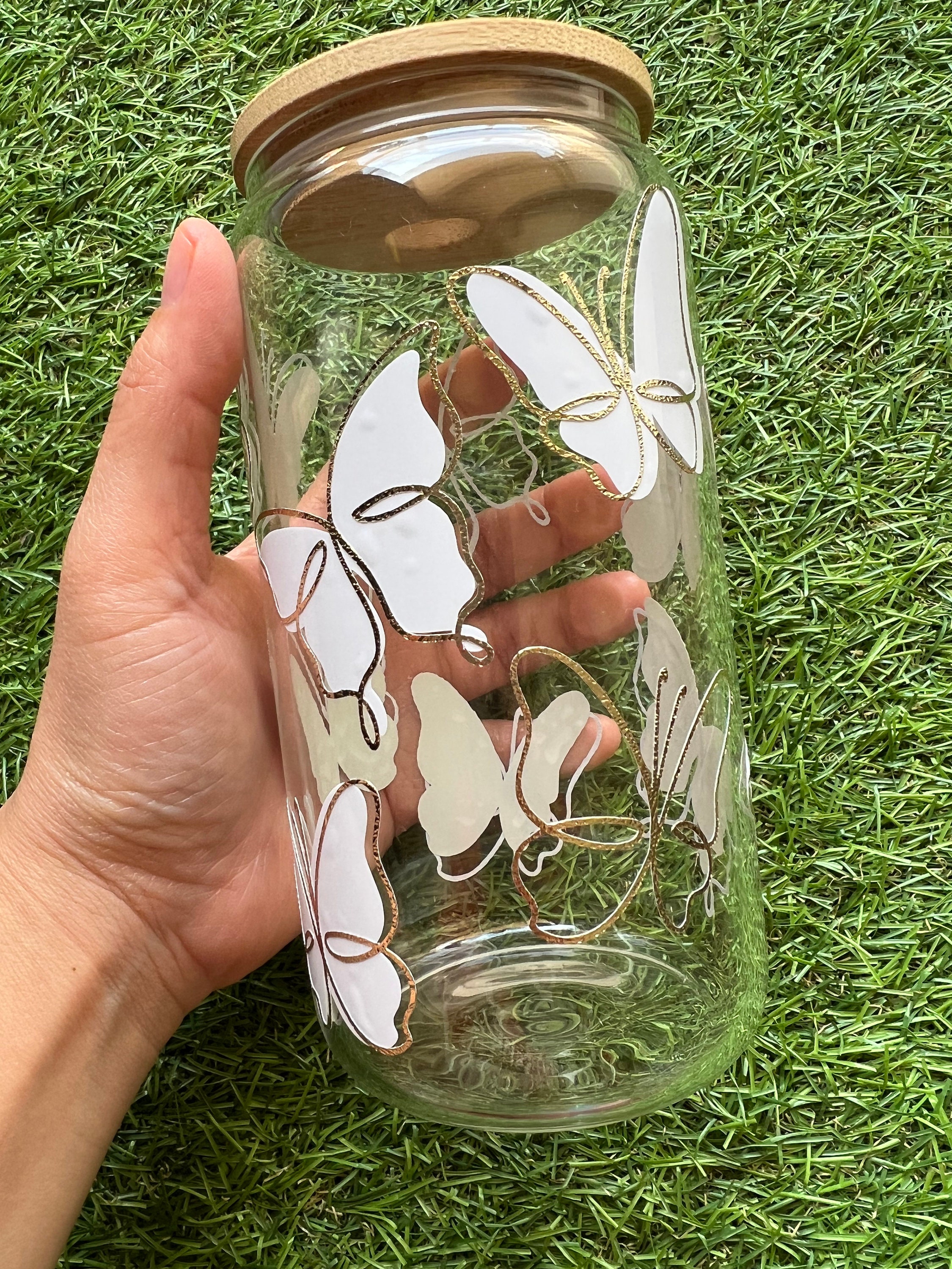 Butterfly Color Changing Beer Can Glass Butterfly Glass | Etsy