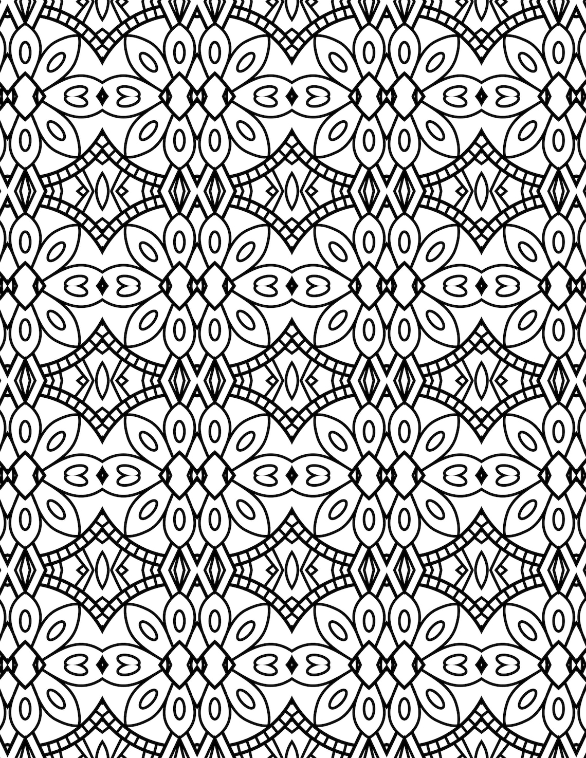 Geometric Coloring Pages - Digital Download - Etsy