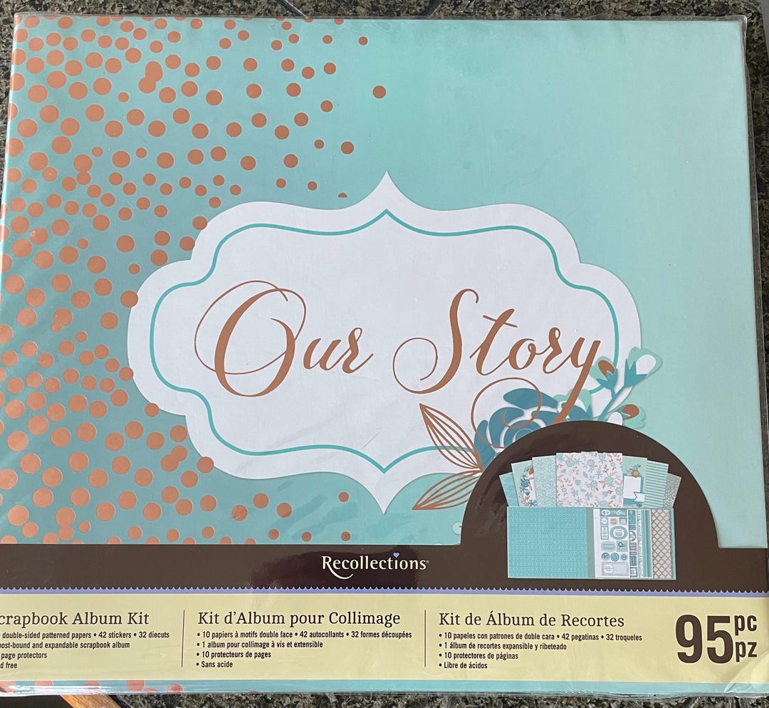 Scrapbook Album Kit “our Story” by Recollections. 12x12 Scrapbook With ...