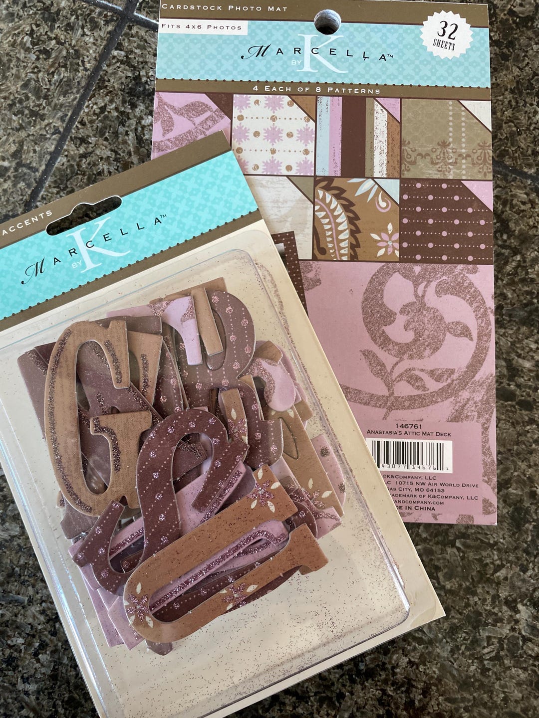 Marcella Photo Mats. Fits 4x6 Photos. 6x6 Paper Pad 32 Sheets Double ...