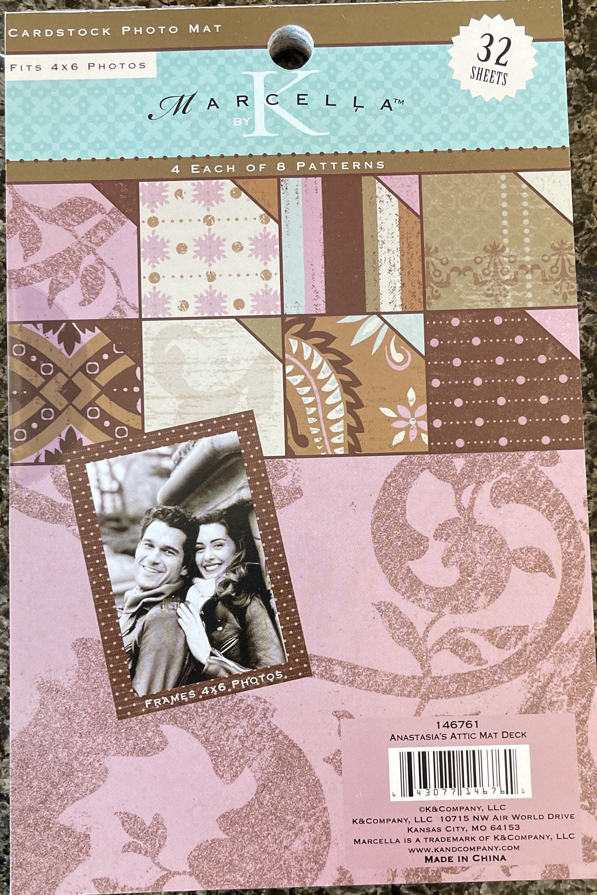 Marcella Photo Mats. Fits 4x6 Photos. 6x6 Paper Pad 32 Sheets Double ...