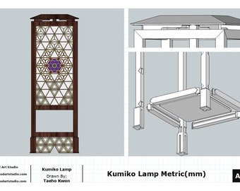 Kumiko Lamp - Etsy