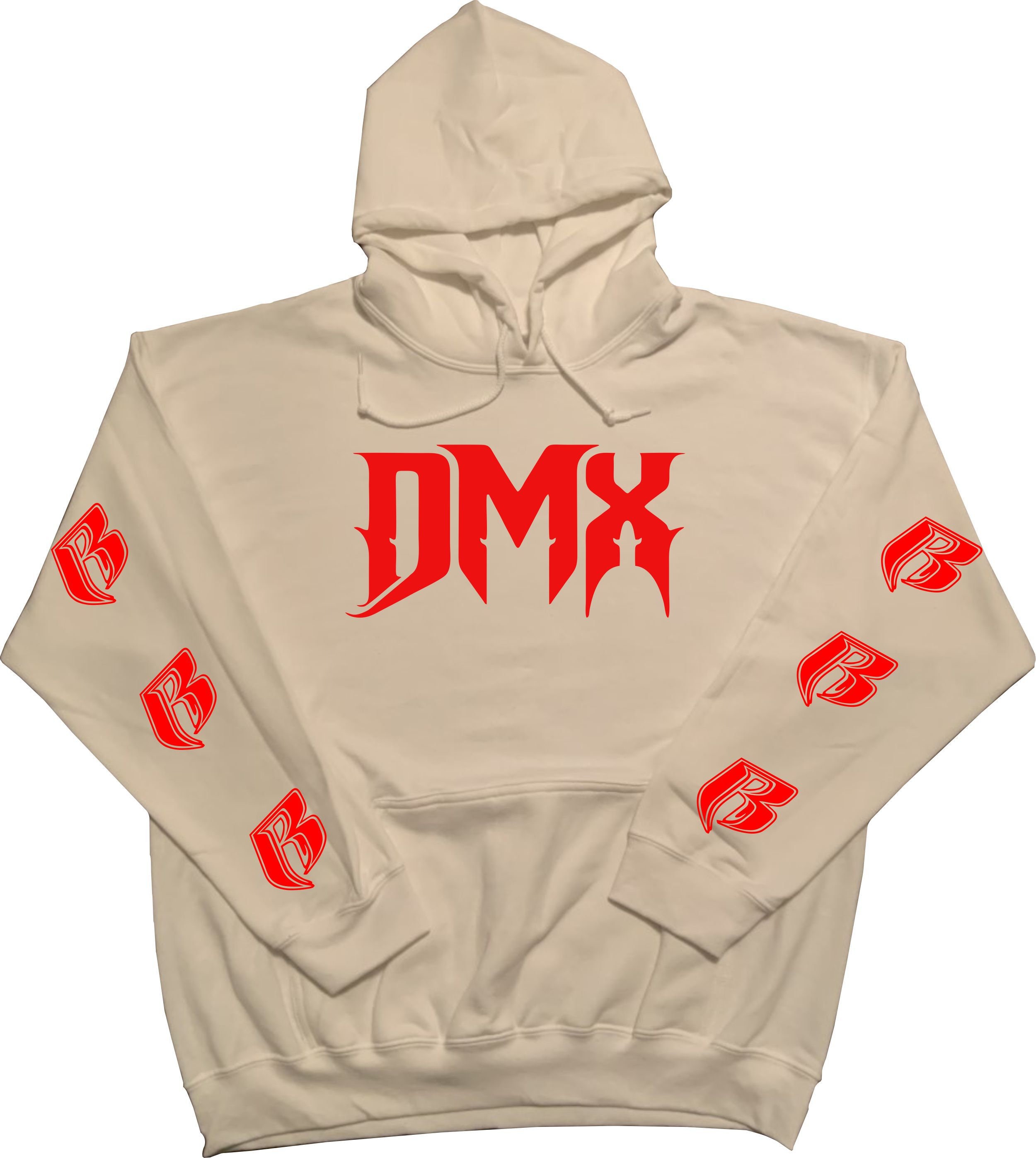 DMX Hoodie with Design on Chest and Ruff Ryders on Sleeves | Etsy