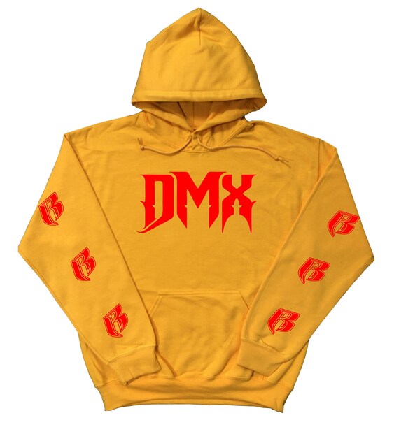 DMX Hoodie With Design on Chest and Ruff Ryders on Sleeves - Etsy