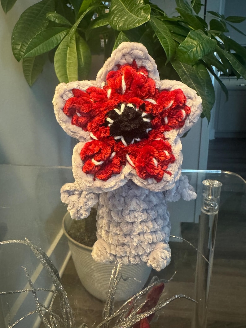 Demogorgon Plush Inspired by Stranger Things – Handmade Crochet Flower ...