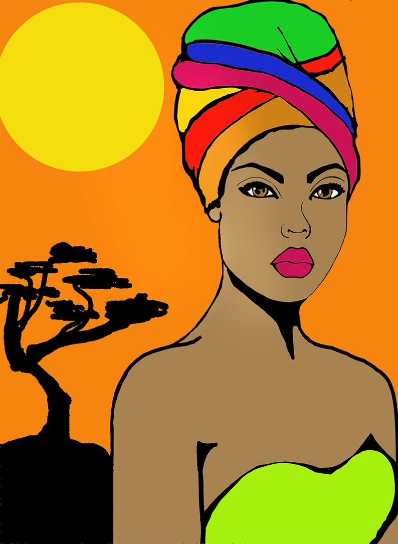 Africa Woman Silhouette Svg Afro Svg Black Woman Svg Black Etsy Uk