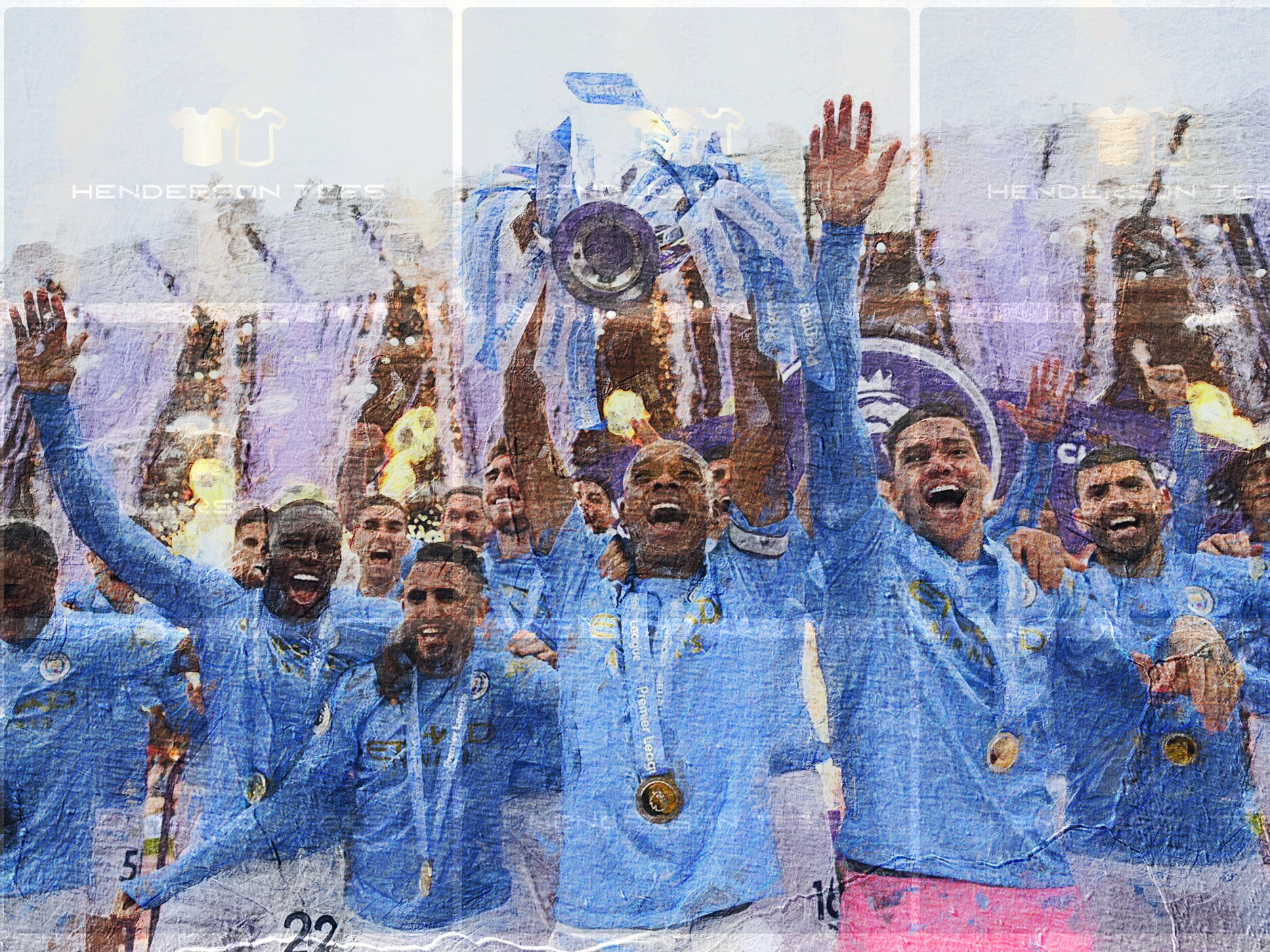 Manchester City Champions Trophy Lift FICHIER NUMÉRIQUE SEULEMENT ...