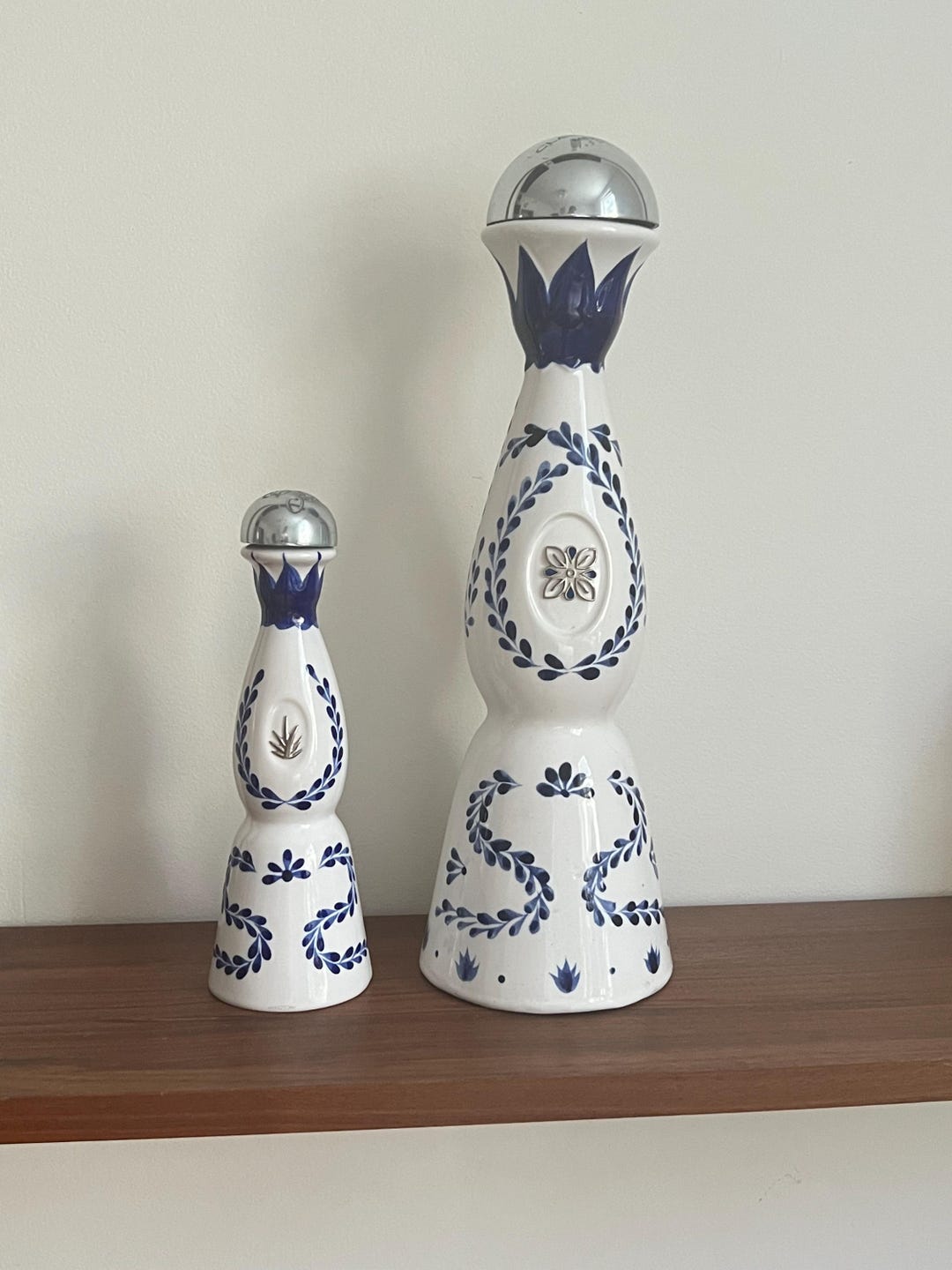 Tequila Clase Azul Reposado Handpainted Ceramic Bottle Empty Tall Vase ...