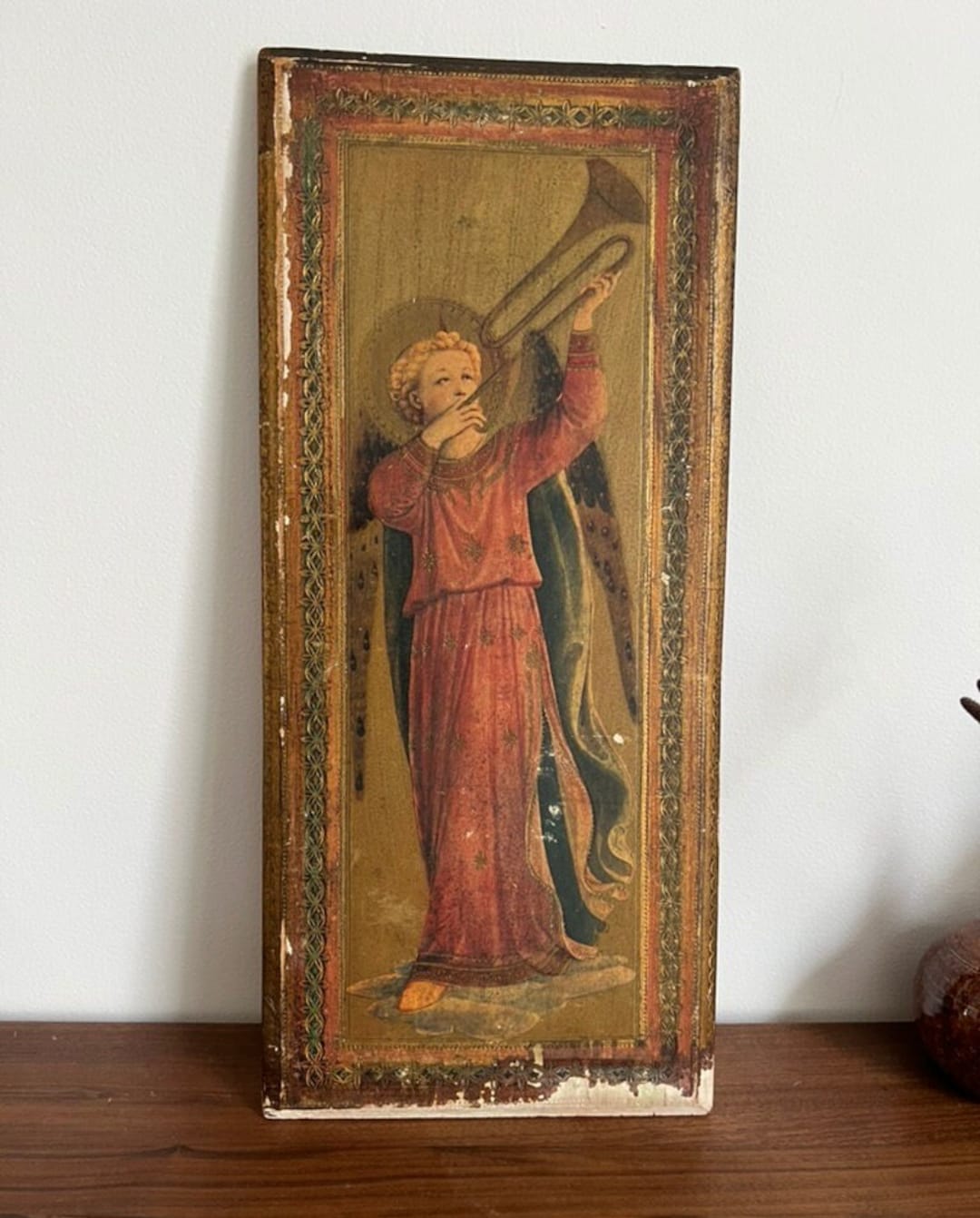 Antique 1950s Rare Vintage Italian Florentine Fra Angelico Icon ...