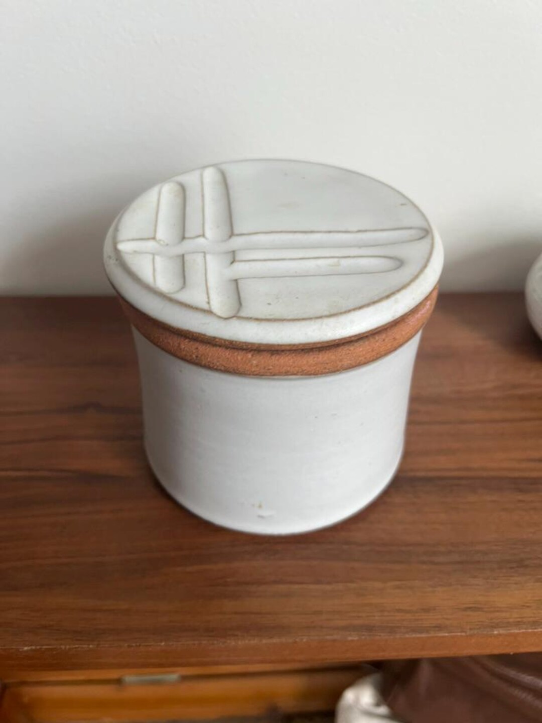 Studio Handmade Pottery Butter Crock Ceramic Stoneware Earthware Dish ...