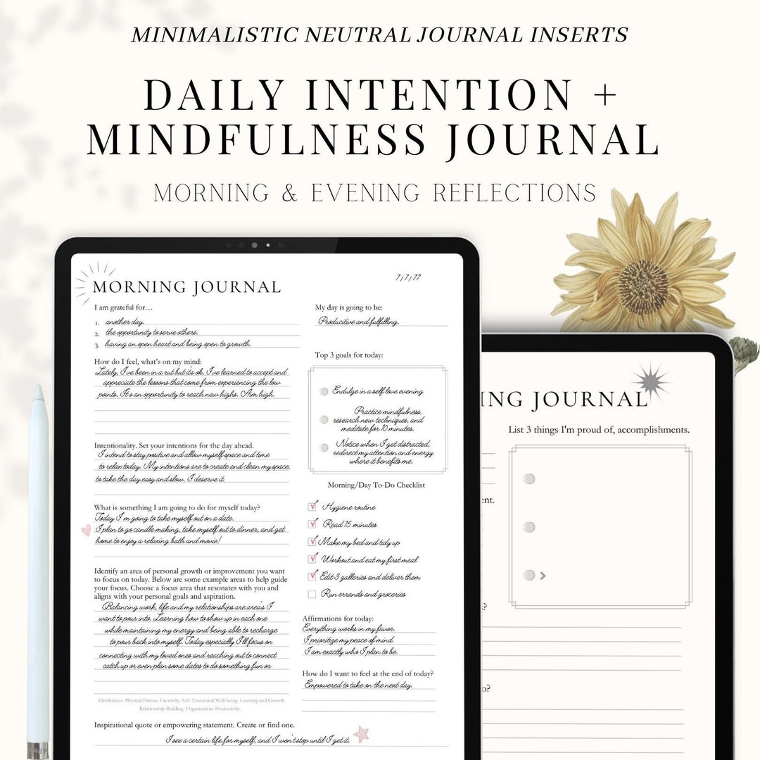 Digital Reflection Journal: Morning & Evening Daily Journal for ...