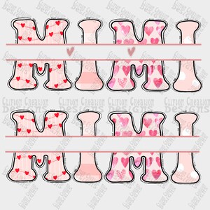 Personalized Mimi PNG | Mimi Split Frame | Mimi Valentines Day Shirt ...