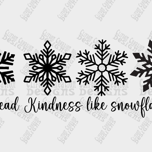 Snowflakes Svg - Etsy