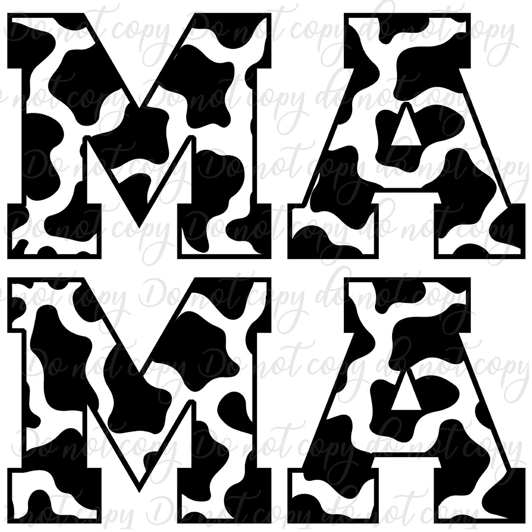 Mama Cow Print Sublimation Designs Sublimation Design Downloads - PNG ...