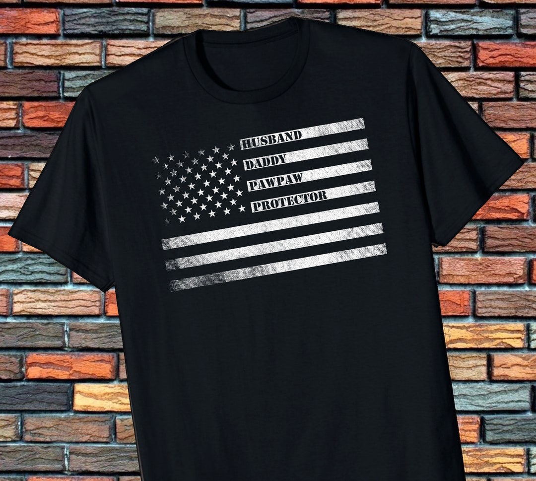 Patriotic Dad PNG: American Flag, Husband Daddy Hero (sublimation ...