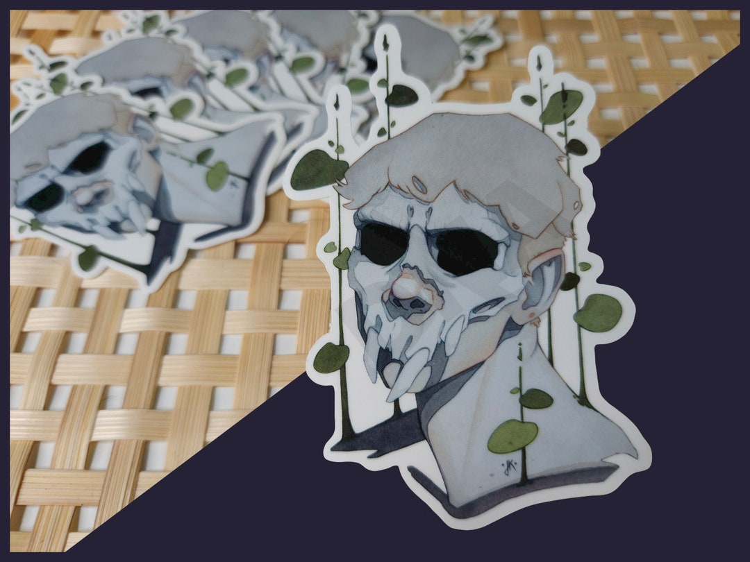 Magician Sticker | Goth Sticker | Skull Art | Witchcraft | Macabre ...