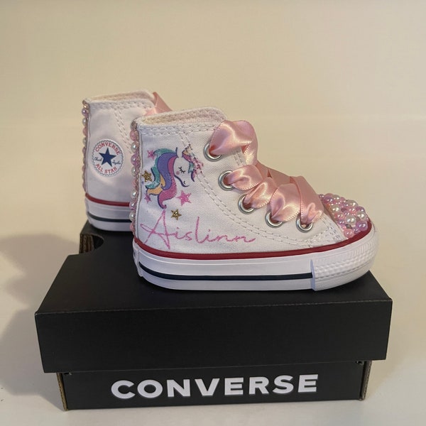Unicorn Converse - Etsy