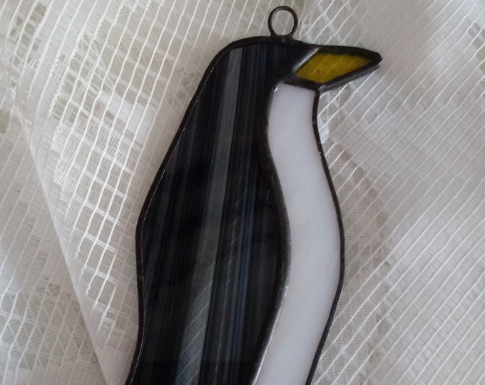 Stained Glass Penguin Suncatcher - Etsy