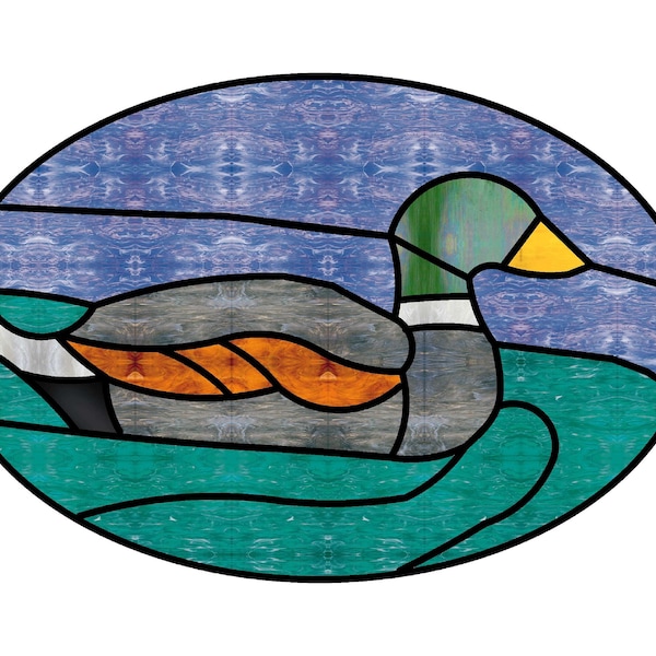 Mallard Duck Stained Glass - Etsy