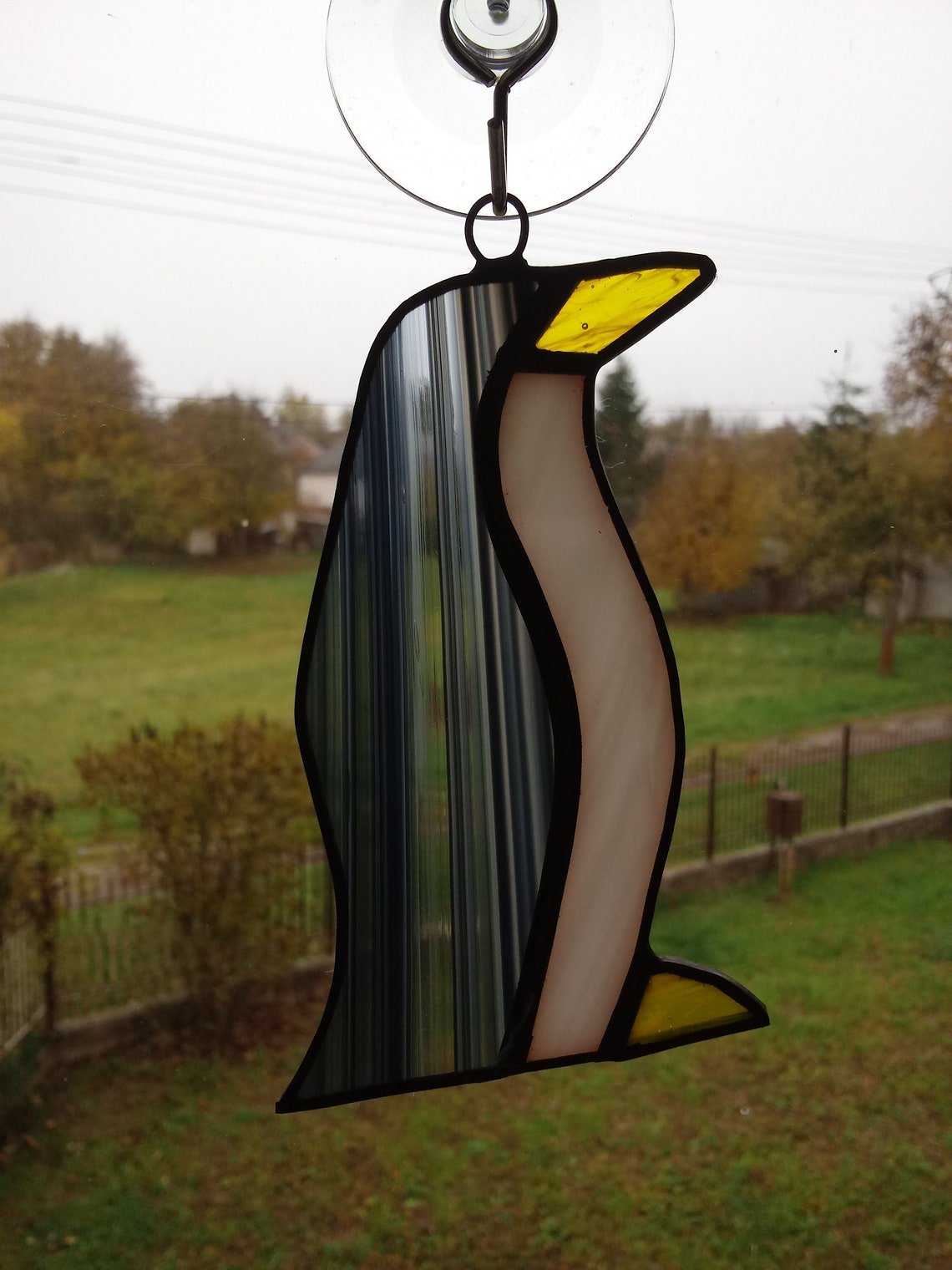 Stained Glass Penguin Suncatcher - Etsy