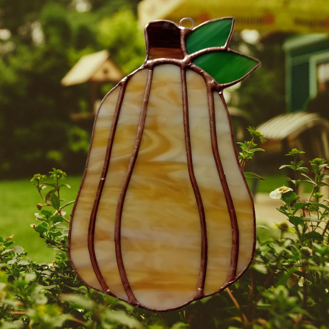 Handmade Stained Glass Gourd Suncatcher – Autumn Décor - Etsy