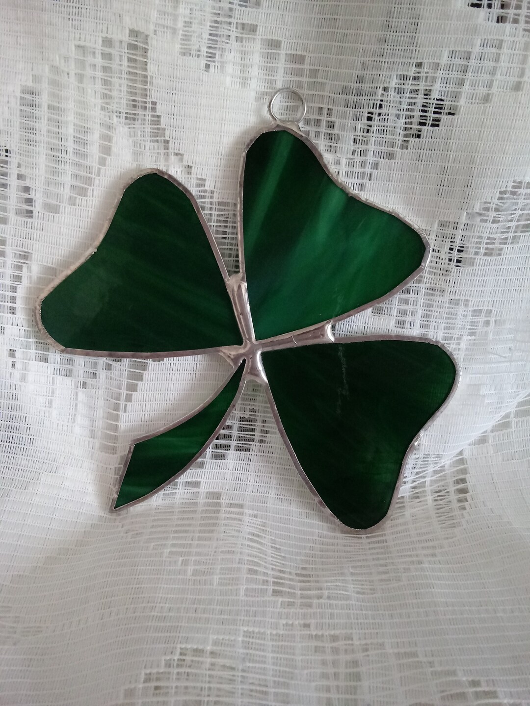 Shamrock Stained Glass Suncatcher - Etsy