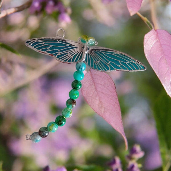 Dragonfly Filigree Stained Glass - Etsy