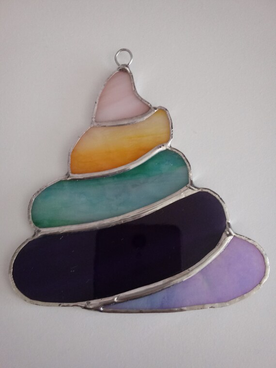 Unicorn Poop : Stained Glass Suncatcher - Etsy